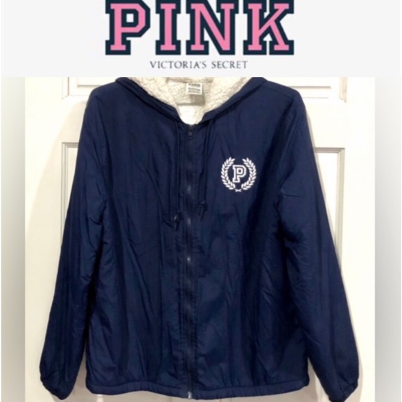 PINK Victoria's Secret | Jackets & Coats | Pink Victoria Secret Sherpa ...